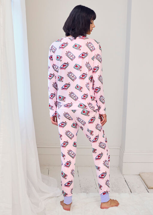 Perfect Match Poly Long Sleeve Set - Pink | Knickerbox